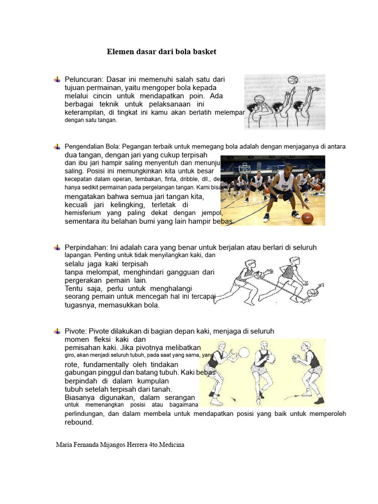 Elemen Dasar dalam Bola Basket | PDF