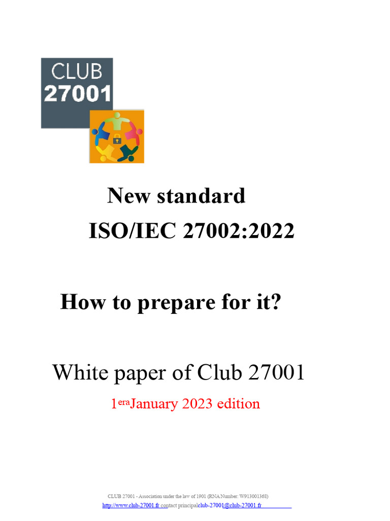 ISO 27002:2022 White Paper of Club 27001 | PDF | Computer Security ...