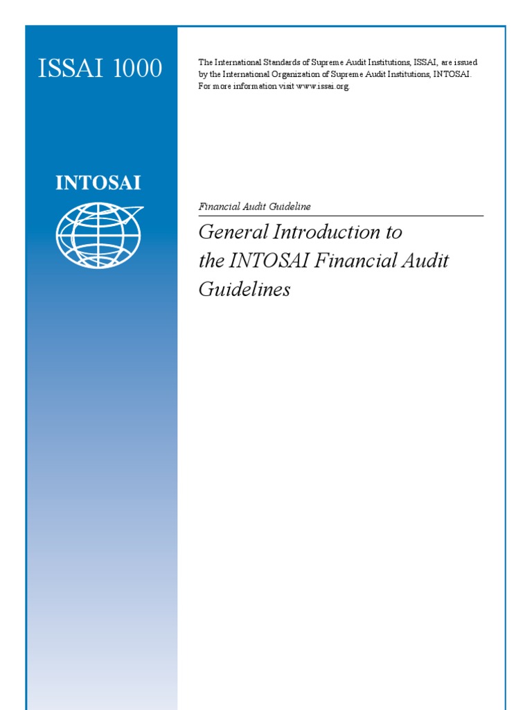 ISSAI 1000 E Endorsement Version | PDF | Financial Audit | Audit