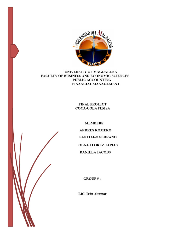 Final Delivery Work Coca-Cola Word Management | PDF | Coca Cola | Debt