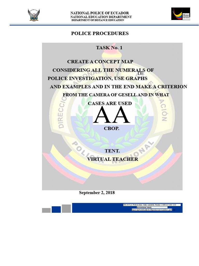 Conceptual Map of Police Investigation | PDF | Witness | Crimes