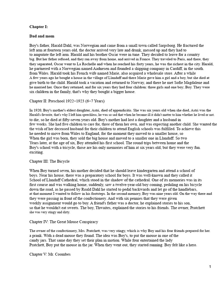 Boy Stories of Childhood | PDF