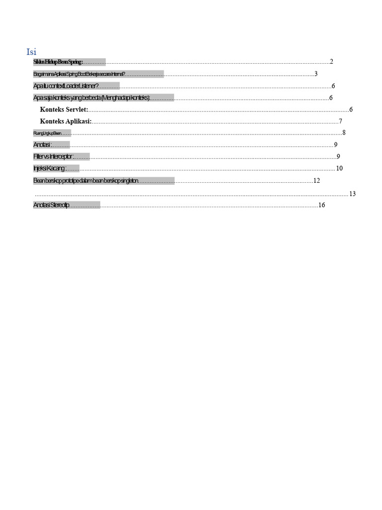 Catatan Spring Dan Spring Boot | PDF