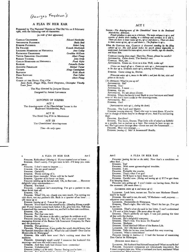A Flea in Her Ear | PDF