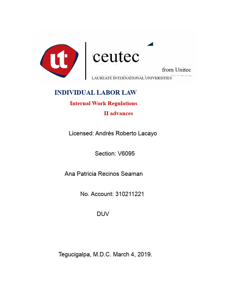 Internal Regulations | PDF | Employment | Salary