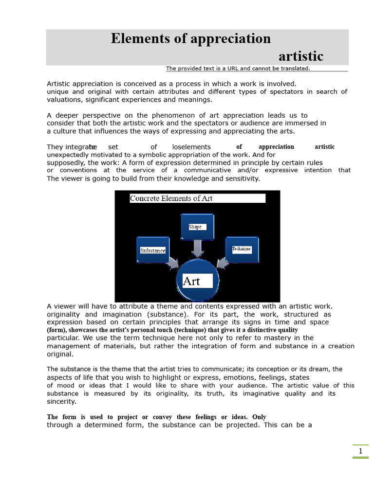 Elements of Artistic Appreciation PDF | PDF | Dances | Aesthetics