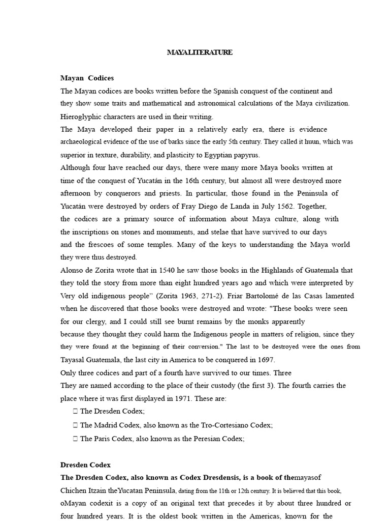 Maya Codes | PDF | Maya Civilization | Indigenous Peoples Of Central ...