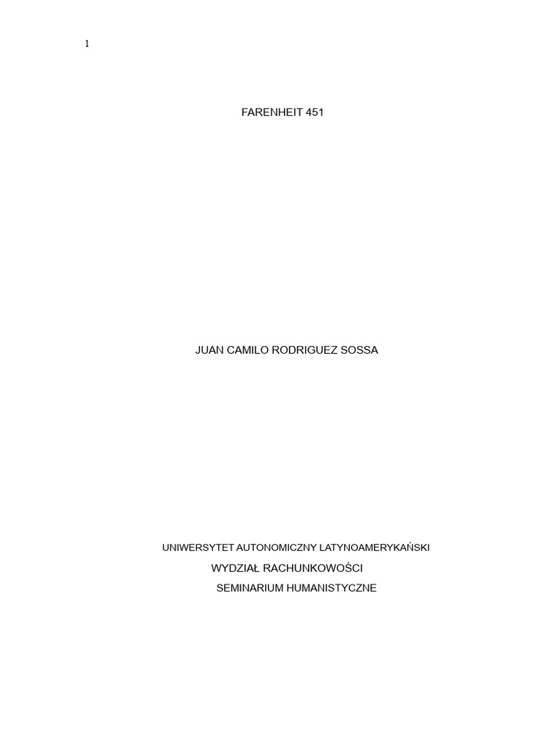 Fahrenheit 451 | PDF