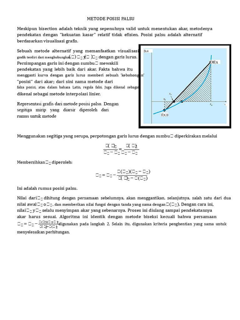 Metode Posisi Palsu | PDF
