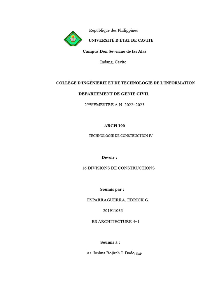16 Divisions de Construction en Détails | PDF | Bois (matériau de ...