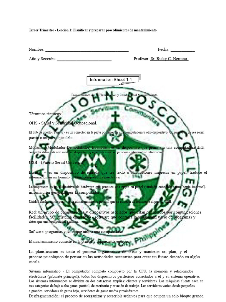 Css para Grado 10 - SQL1 - Core4 - 1. Planificar y Preparar para El ...