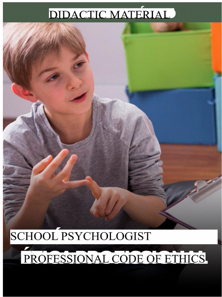 School Psychologist and Professional Ethics | PDF | Psychology ...
