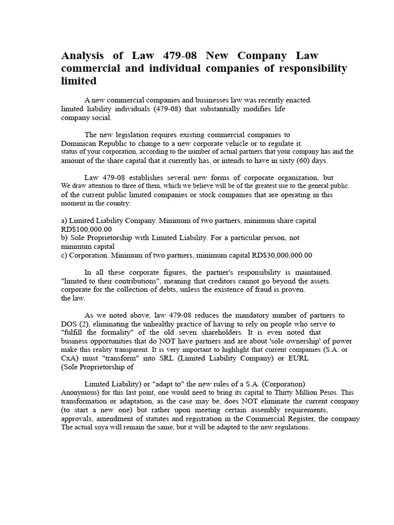 Task 6 (Corporate Law 1) | PDF | Partnership | Limited Liability