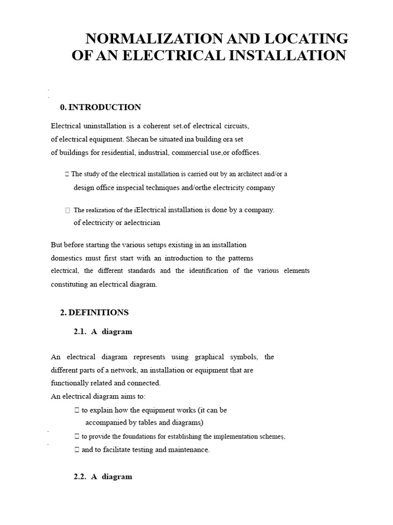 Electrical Installation Normalization Guide | PDF | Electricity ...