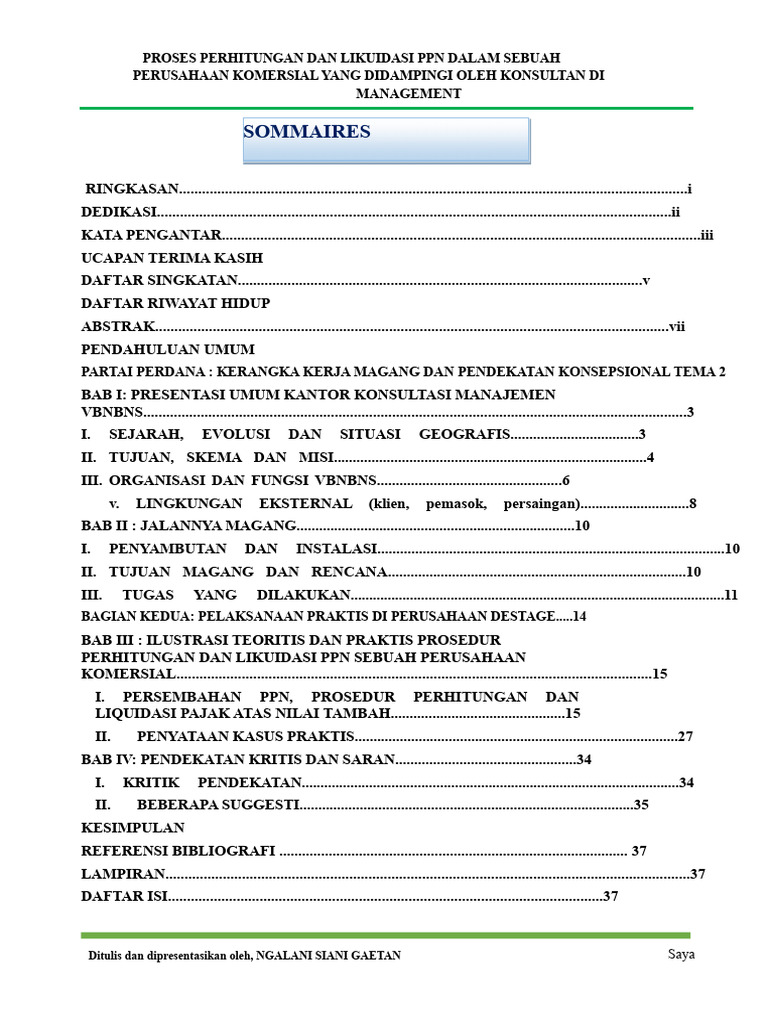 LAPORAN MAGANG SIANI PRET-converti | PDF