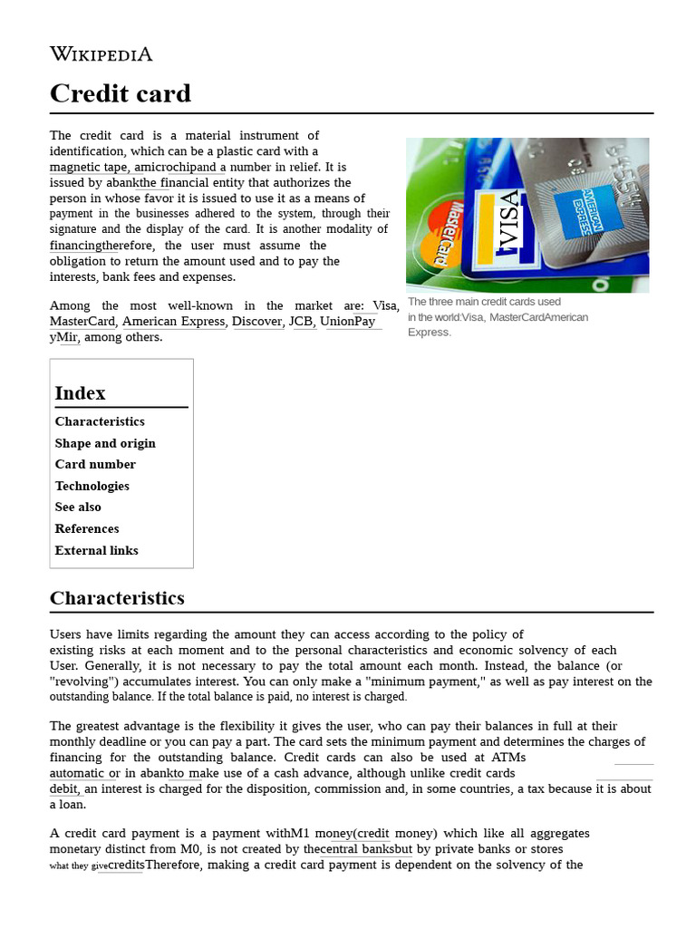 Credit Card | PDF | Credit Card | Financial Services