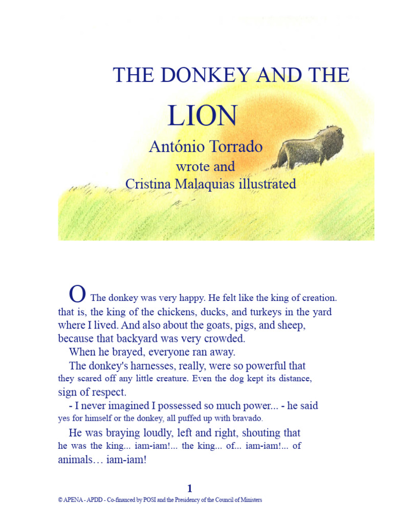 01.09 - The Donkey and The Lion | PDF