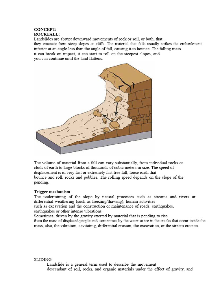 Understanding Rockfalls and Landslides | PDF | Landslide | Erosion
