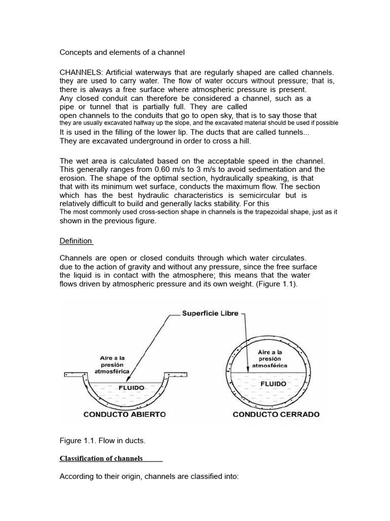 Concepts and Elements of A Channel | PDF | Earth Sciences | Chemical ...
