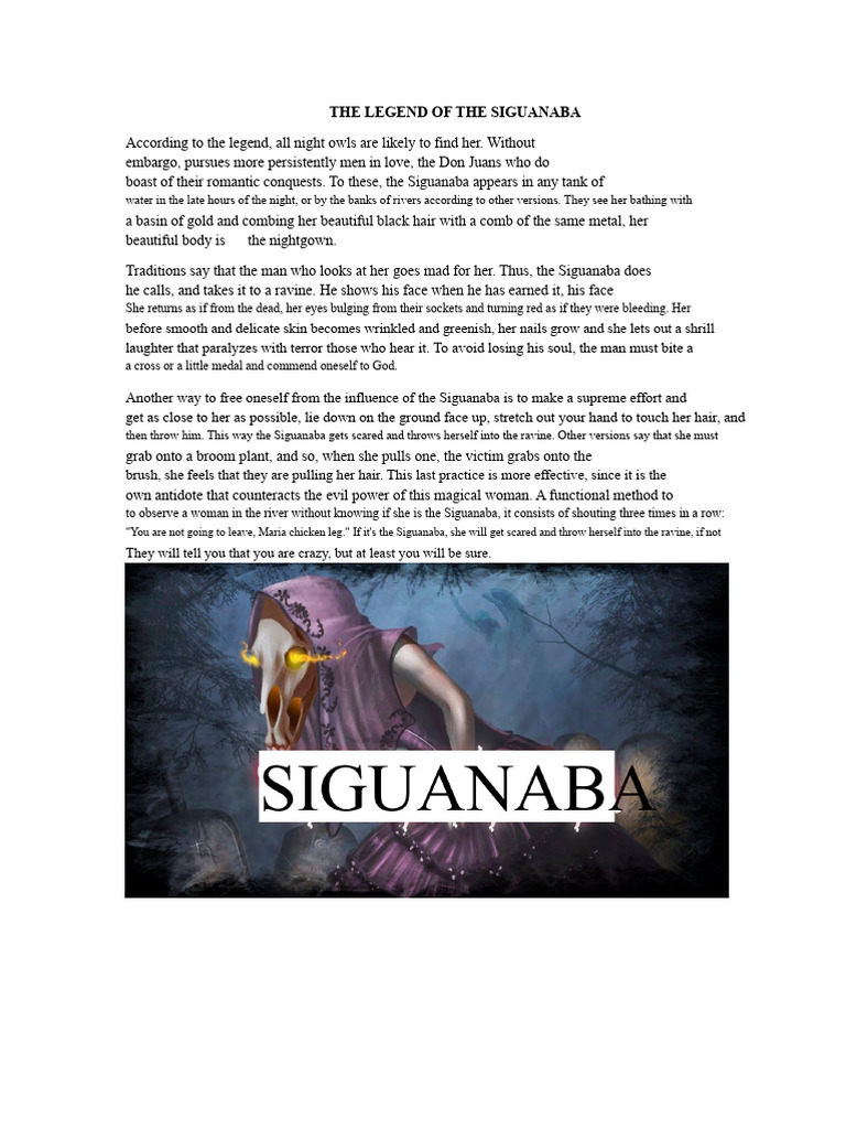 The Legend of La Siguanaba | PDF