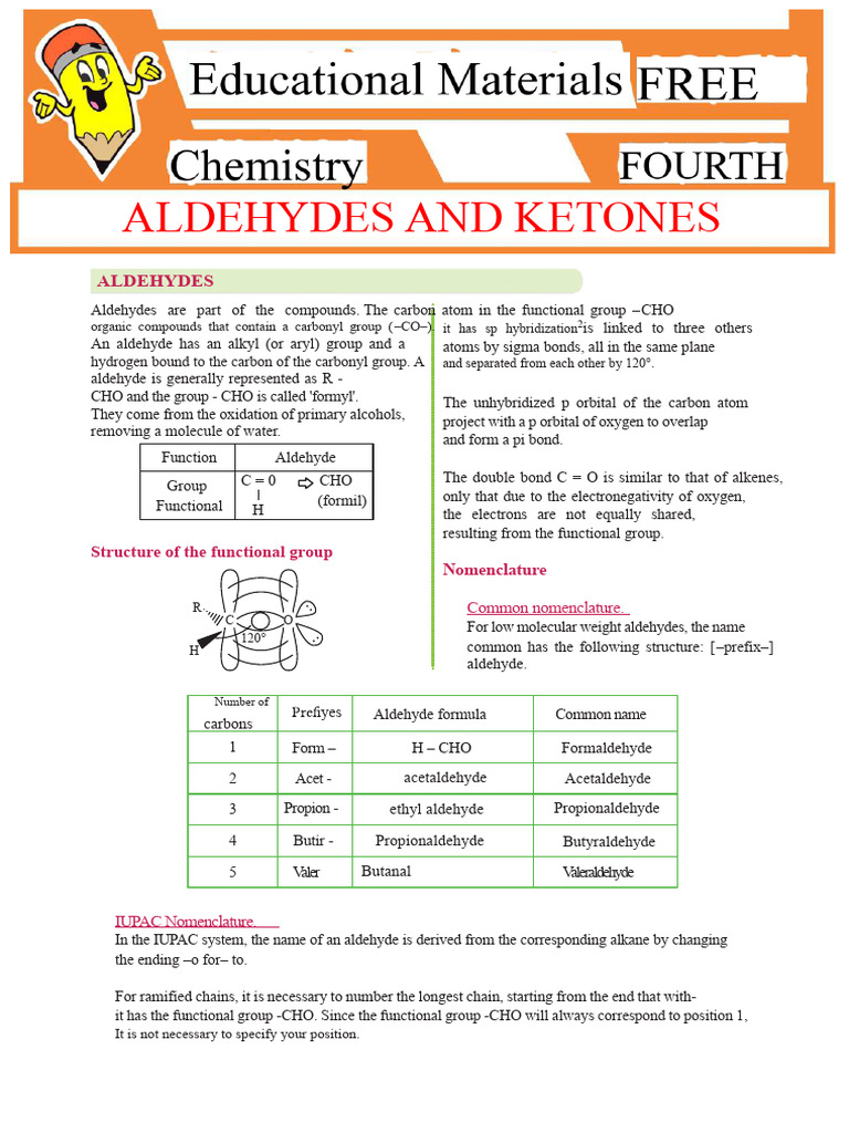 Aldehydes and Ketones For Eighth Grade | PDF | Functional Group | Aldehyde