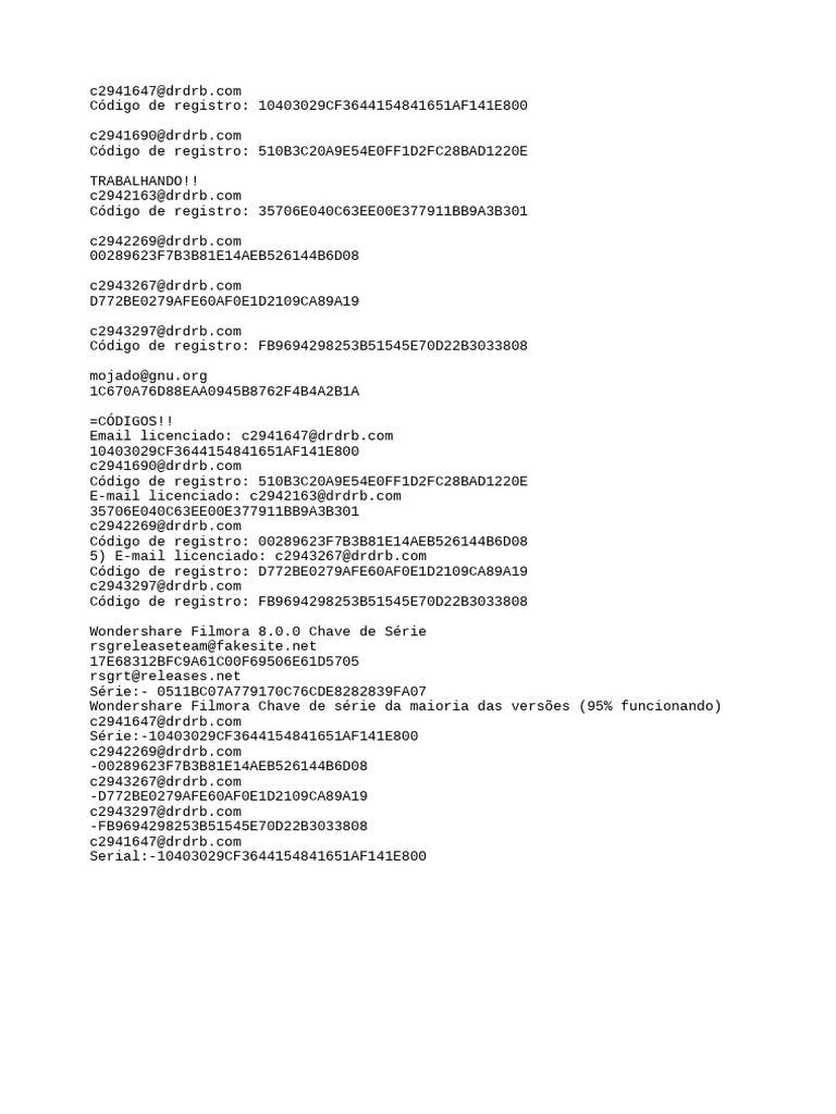 Códigos Filmora | PDF