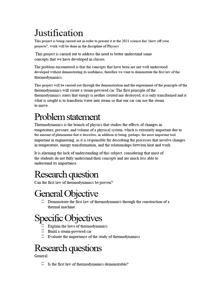 Science Fair | PDF | Heat | Thermodynamics