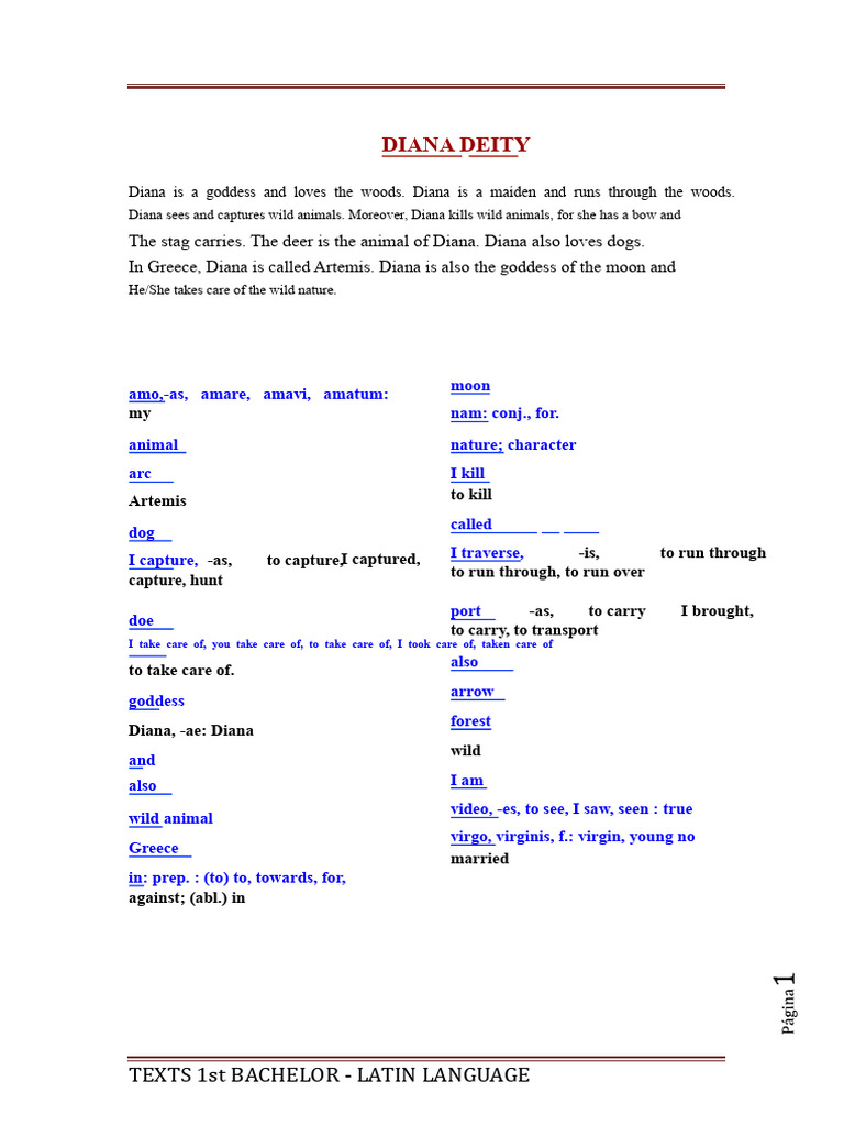 Latin Texts First | PDF | Athena | Aphrodite