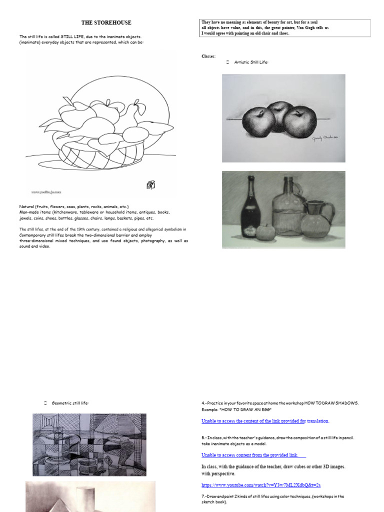 The Still Life - 4th. | PDF | Still Life | Visual Arts