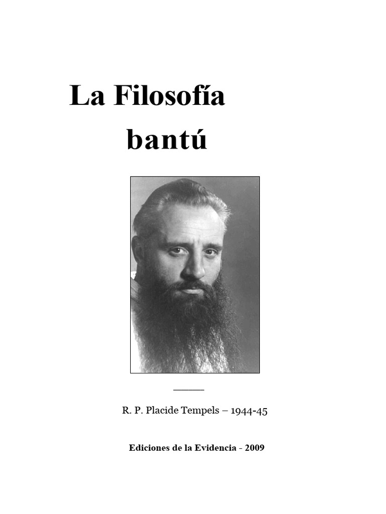 Filosofía Bantú | PDF | Pensamiento | Ontología
