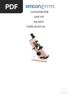Manual Lensometry Techniques Guide | PDF | Optics | Light