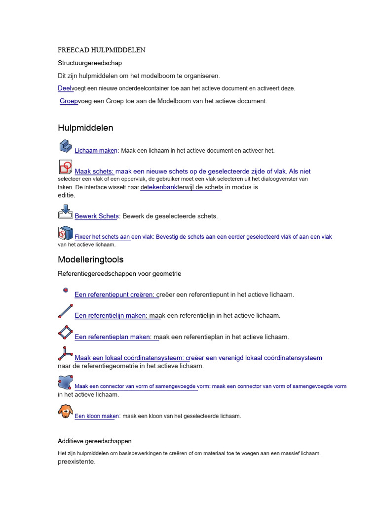 Freecad Hulpmiddelen | PDF