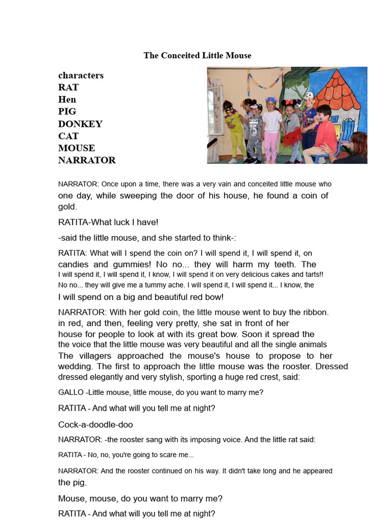 Script The Cocky Little Mouse | PDF