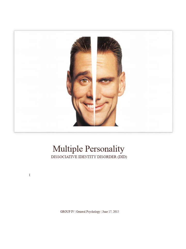 Multiple Personality | PDF | Mental Disorder | Dissociation (Psychology)