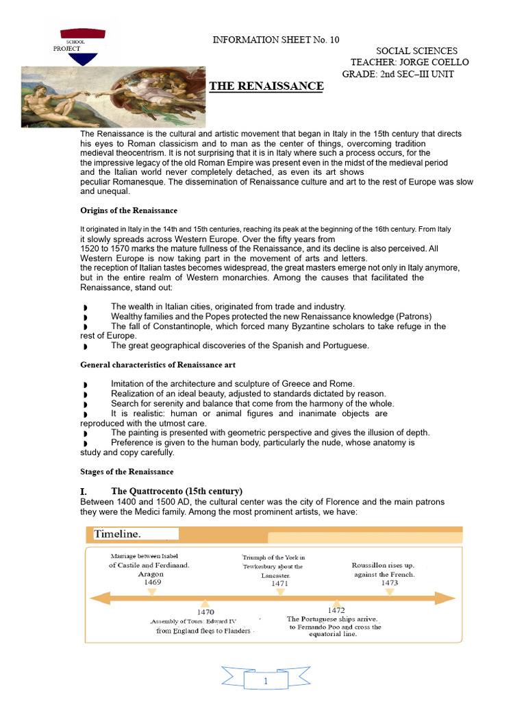 Renaissance Art and Culture Overview | PDF | Renaissance | Michelangelo