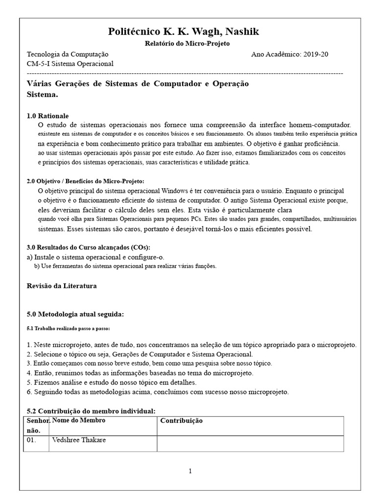 Projeto OSy | PDF | Sistema operacional | Linux