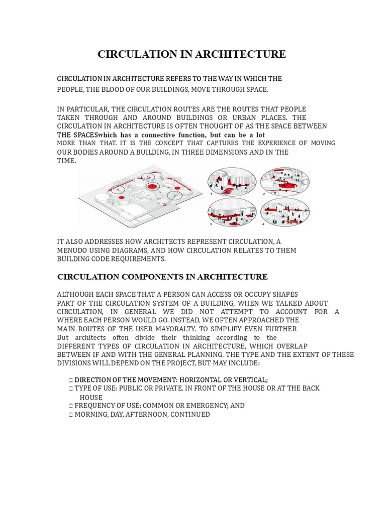 Understanding Circulation in Architecture | PDF | Sidewalk | Pedestrian