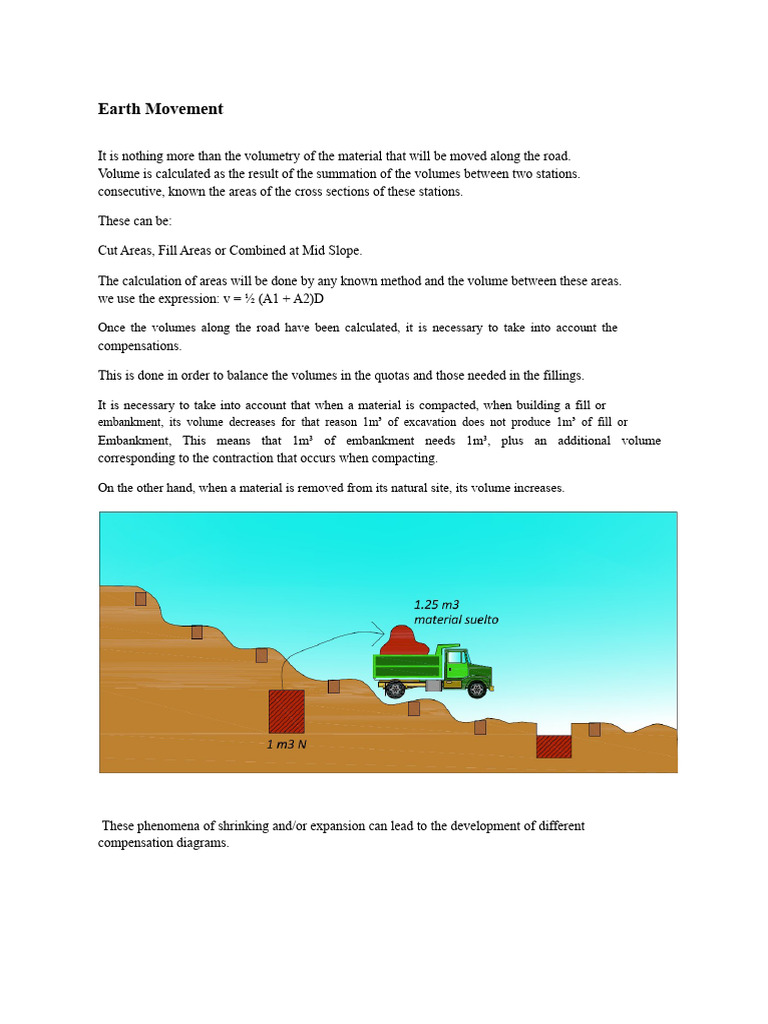 2 - Earth Movement and Mass Diagram | PDF | Area | Slope