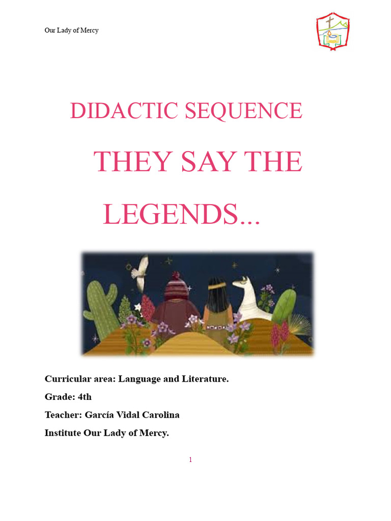 Didactic Sequence The Legend | PDF | Literacy | Knowledge