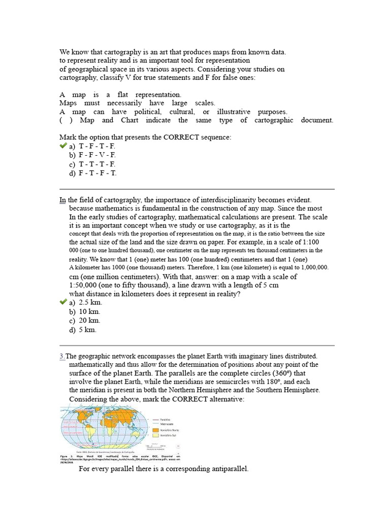 Cartography Final Exam PDF | PDF | Cartography | Compass