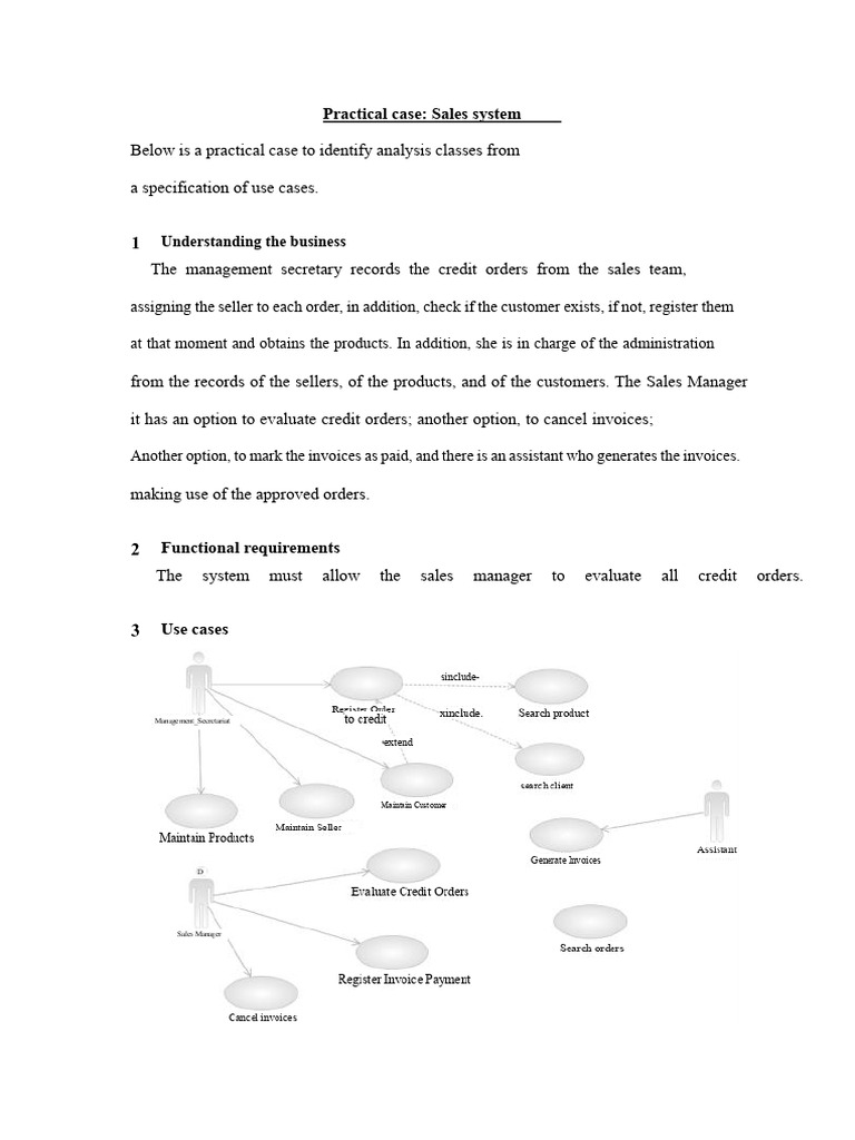 Example Specification of Use Cases | PDF | Use Case