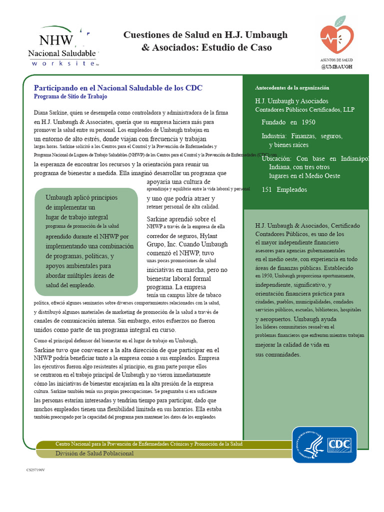 Estudio de Caso de Umbaugh | PDF | Índice de masa corporal | Obesidad