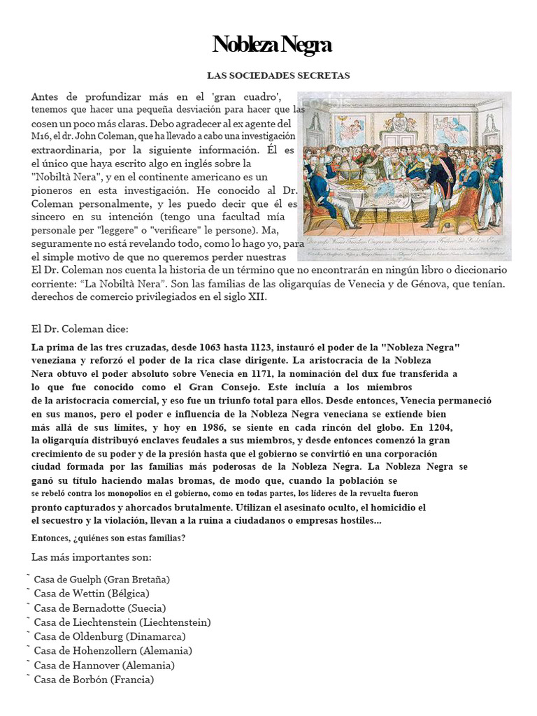 Historia de la Nobleza Negra | PDF | República de venecia