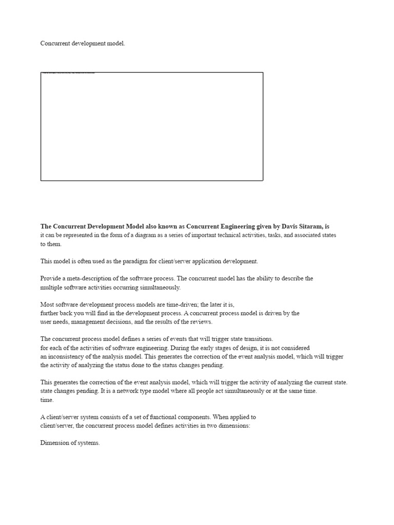 Concurrent Development Model | PDF | Software Development | Client–Server Model