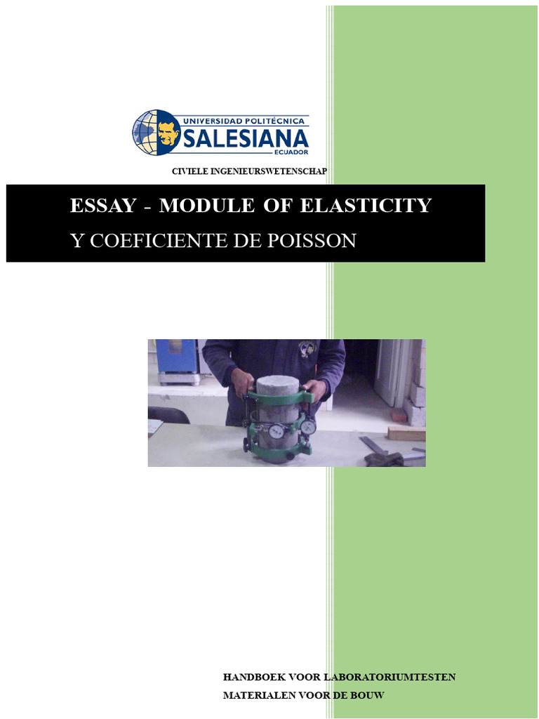 Essay 11 - Elasticiteitsmodule en Poisson-Coëfficiënt | PDF