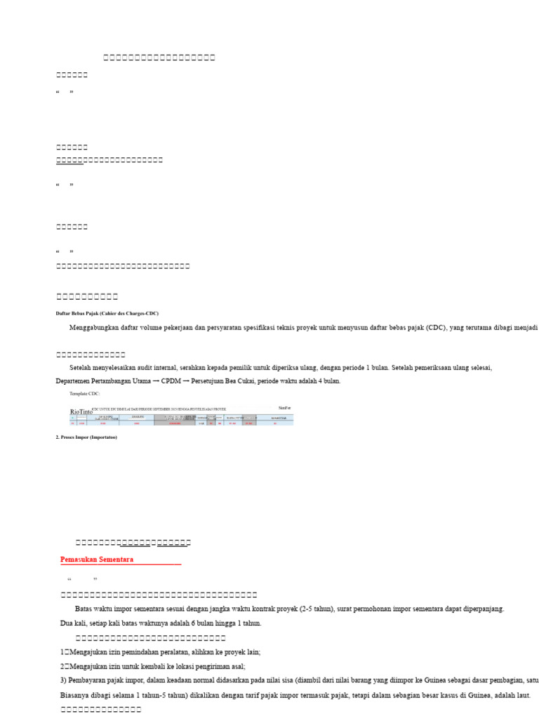 Proses Pembersihan Bea Cukai Proyek Rio Tinto | PDF