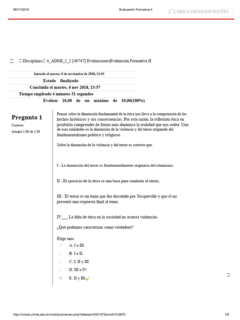 Evaluación Formativa II ÉTICA AP2 | PDF | Verdad | Capitalismo