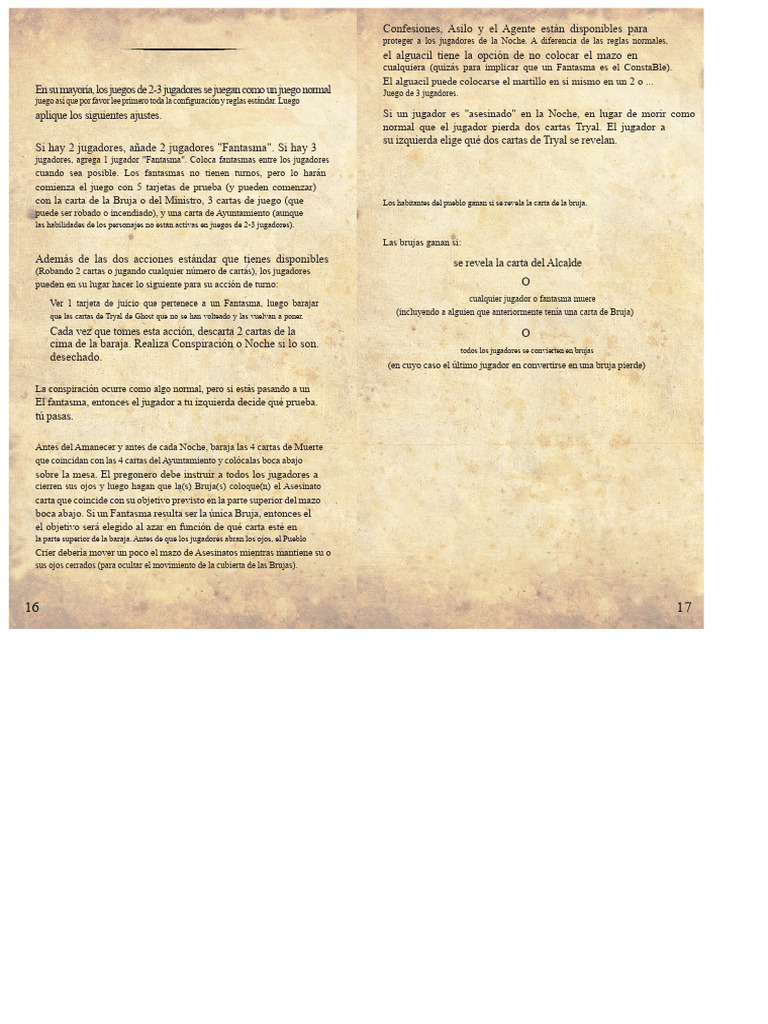 Reglas de Juego para 2-3 Jugadores | PDF | Juego de azar | Juegos de mesa