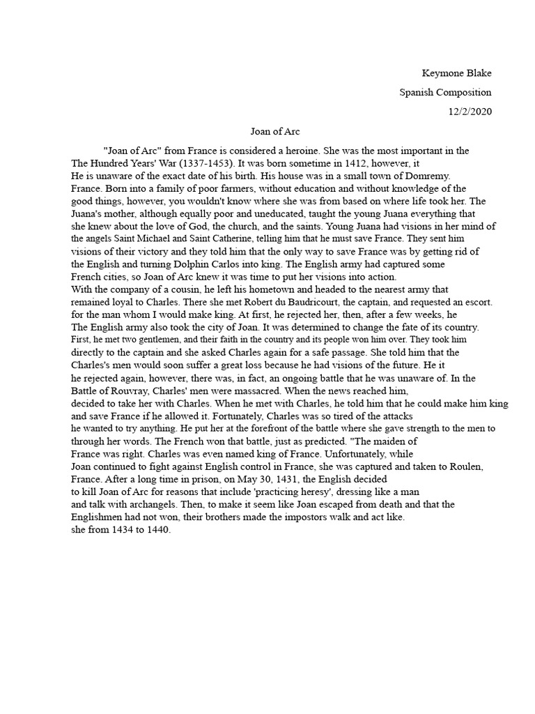 Joan of Arc | PDF | Joan Of Arc