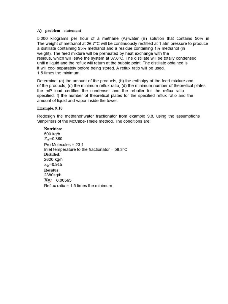 Task 2 Table | PDF | Distillation | Physical Sciences